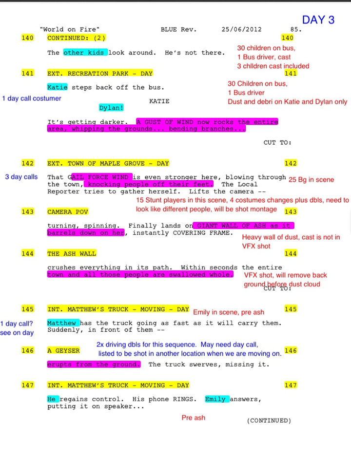 Bad Blood's Storyboards