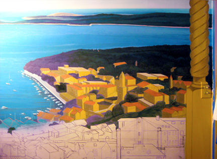 The John Ban Mural -the city of Dubrovnik