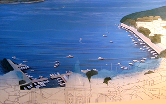 The John Ban Mural -the city of Dubrovnik