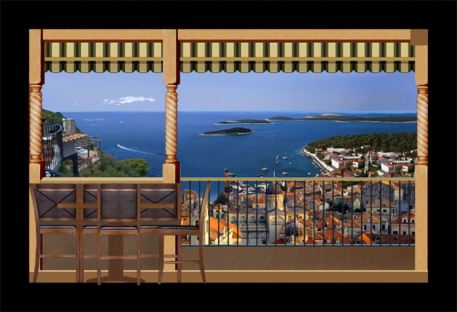 The John Ban Mural -the city of Dubrovnik