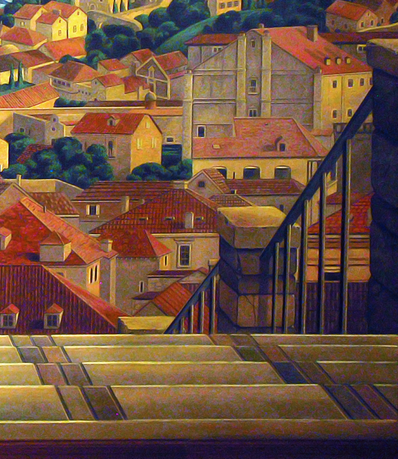 The John Ban Mural -the city of Dubrovnik